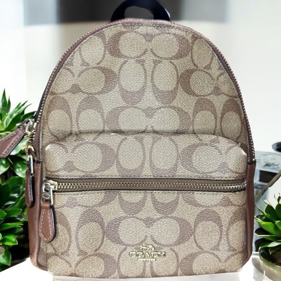 Coach | Bags | Coach Mini Charlie Backpack In Signature Canvas | Poshmark